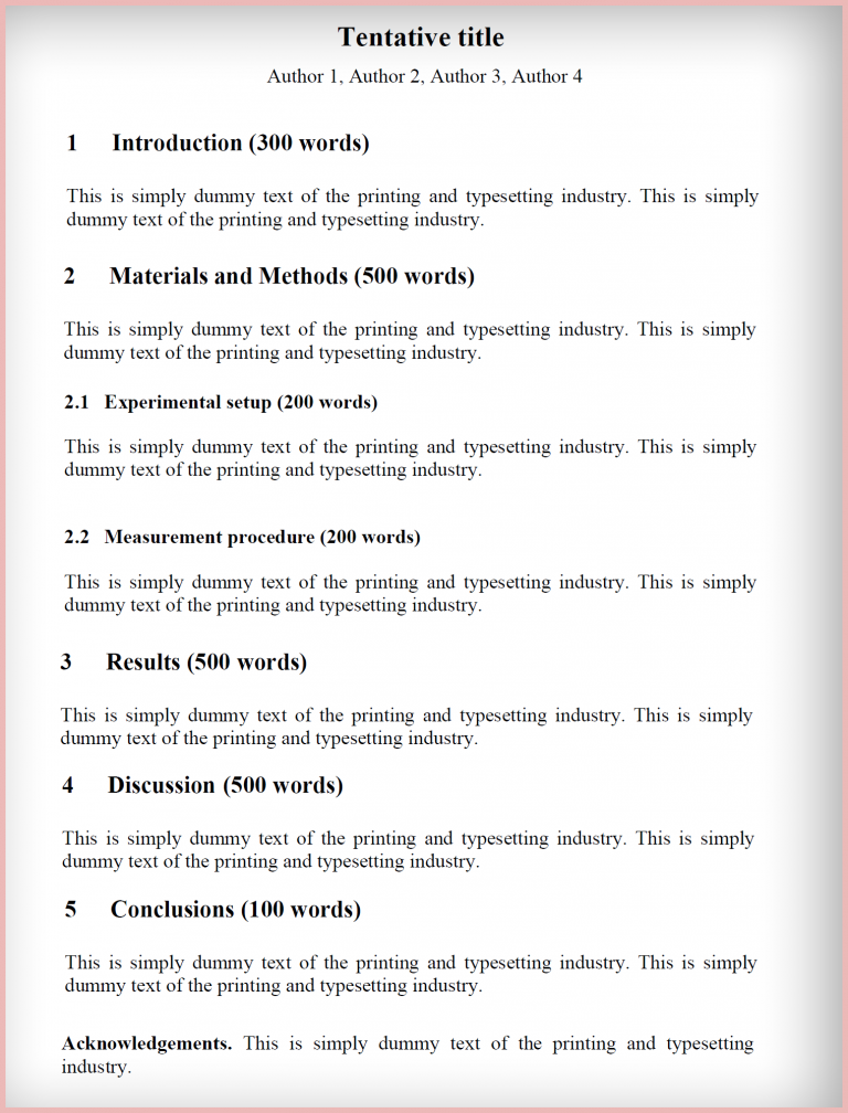 How to Create a Research Paper Outline? - Ref-n-Write: Scientific ...