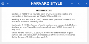Harvard Referencing Style and Citation Examples