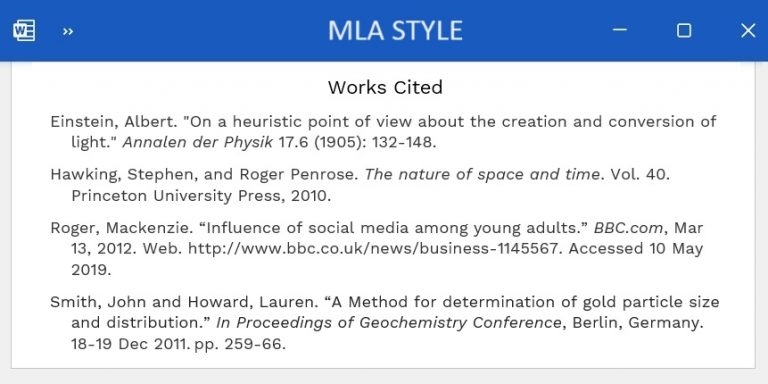 Mla Referencing Style And Citation Examples